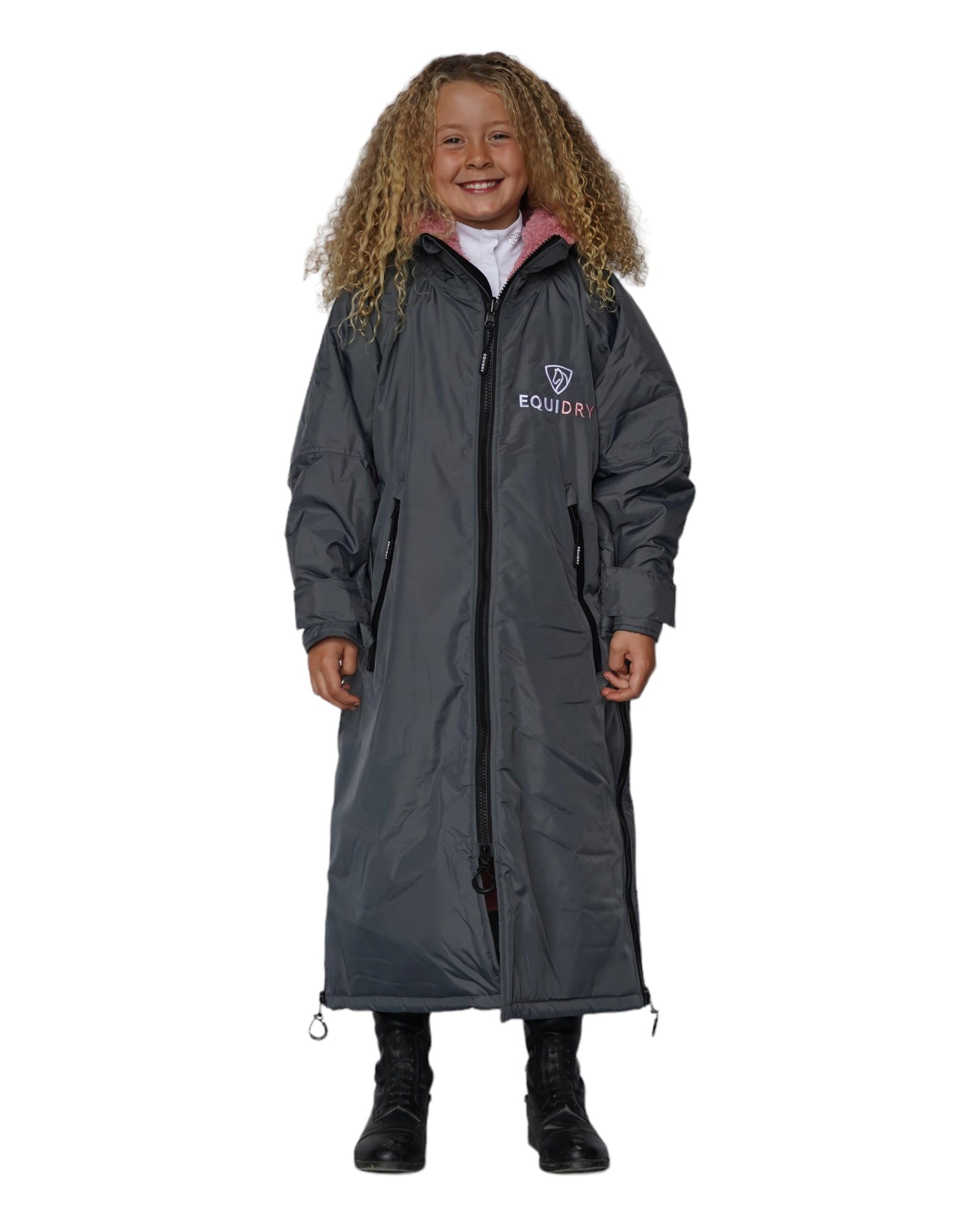 Original Children's | Thick Fleece | Grey/Pale Pink – EQUIDRY