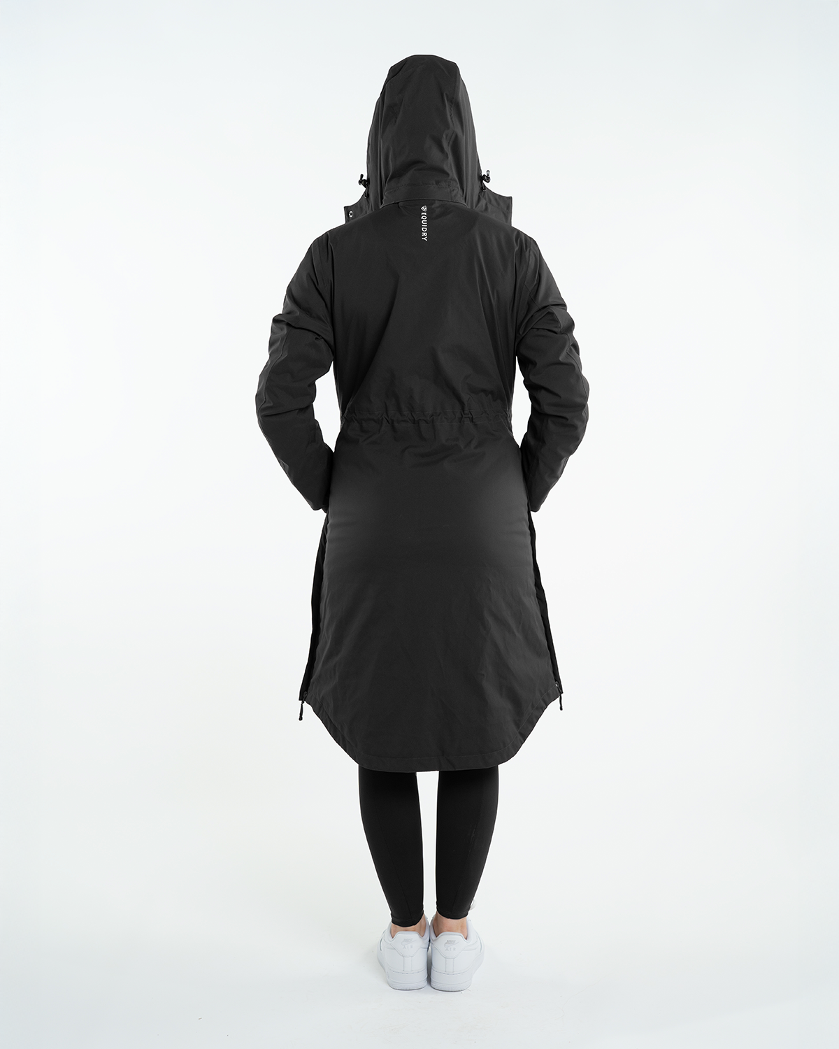 EQUIDRY Bronte | Women's Black Tailored Waterproof Horse Riding Coat