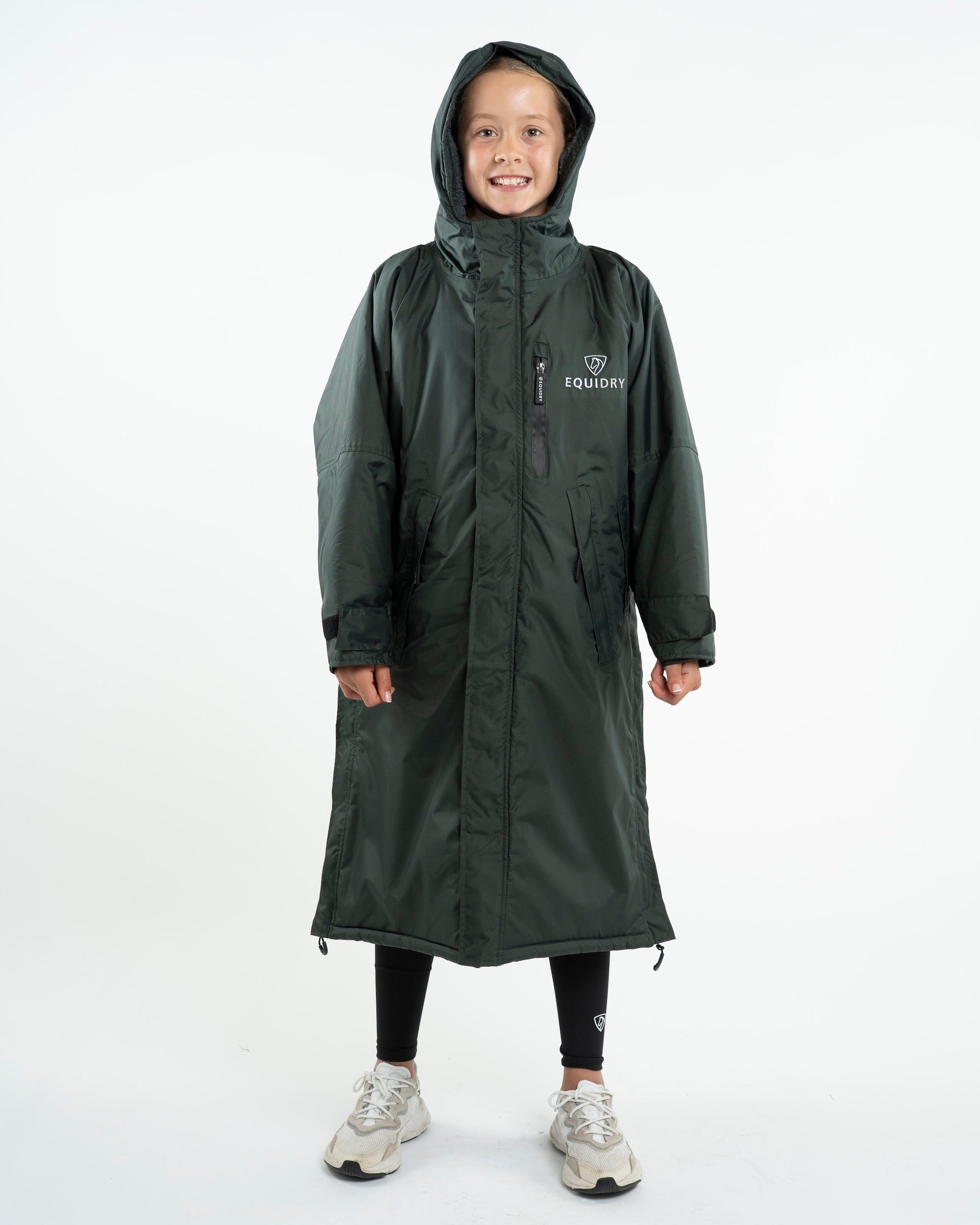 EQUIDRY Evolution | Child's Warm Waterproof Horse Riding Coat | Green