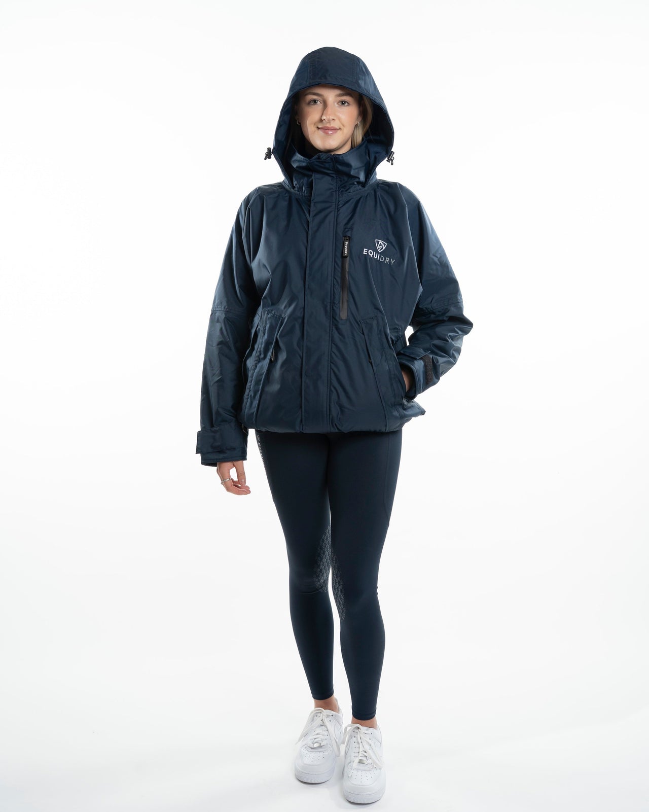 EQUIDRY Shortie Women's | Thin Fleece | Navy/Navy
