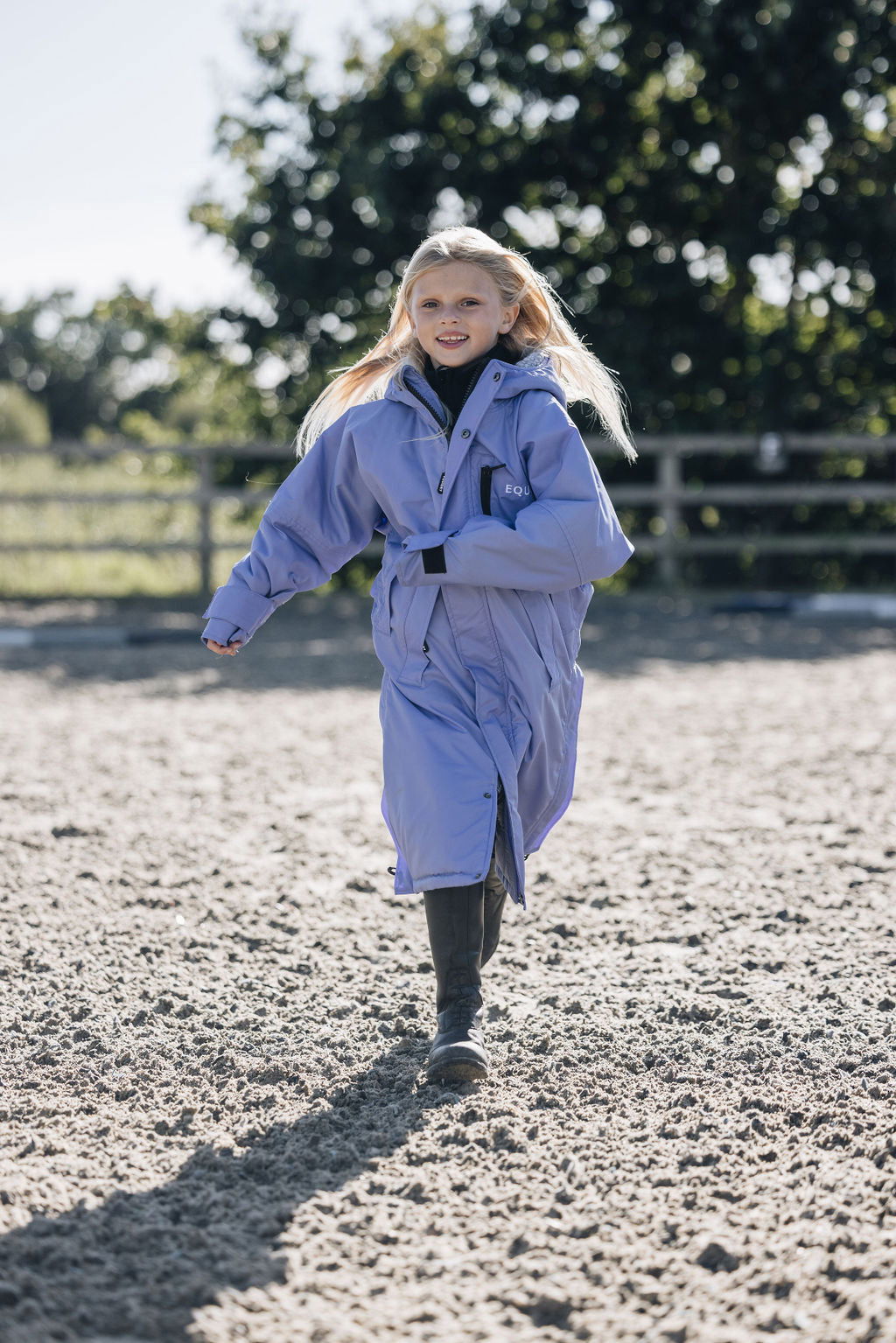 EQUIDRY Evolution | Girl's Waterproof Horse Riding Jacket | Blue Lilac