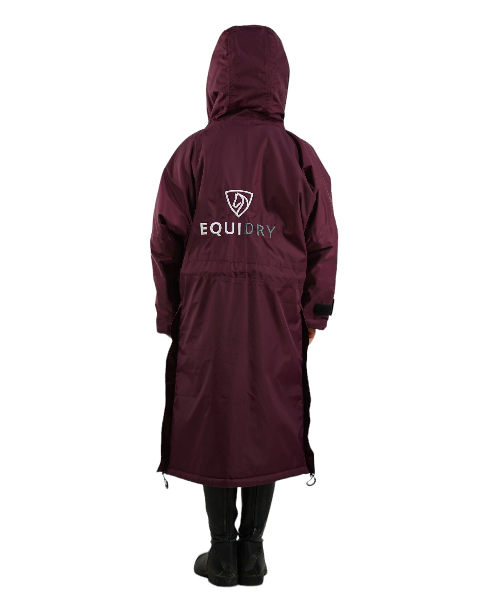 EQUIDRY Equestrian | Girl's Waterproof Horse Riding Coat| Plum
