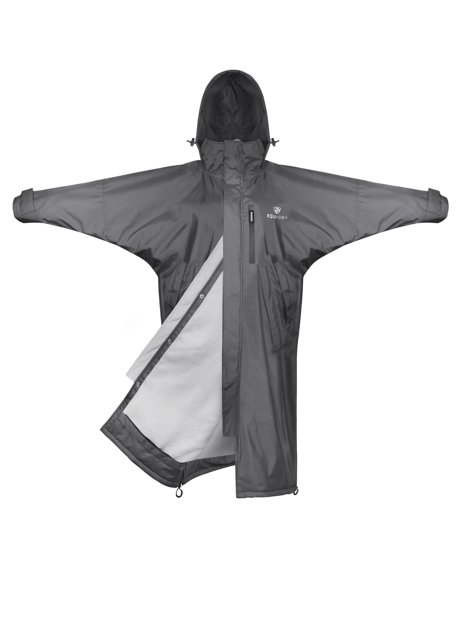 Junior EQUIDRY Lite | Boy's Horse Riding Waterproof Coat | Grey