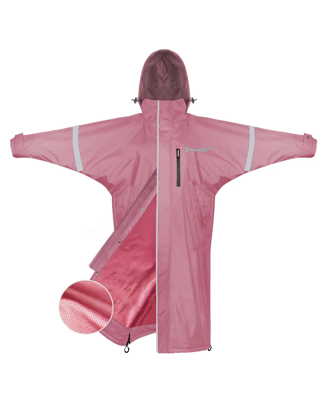 Drywalks by EQUIDRY Waterproof Mac | Dusky Pink