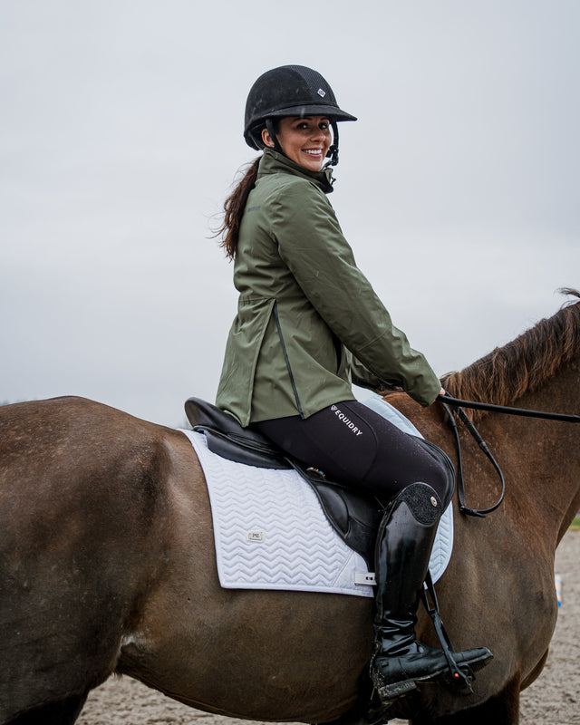 Iris Warm Waterproof Riding Jacket | Women's | Green – EQUIDRY
