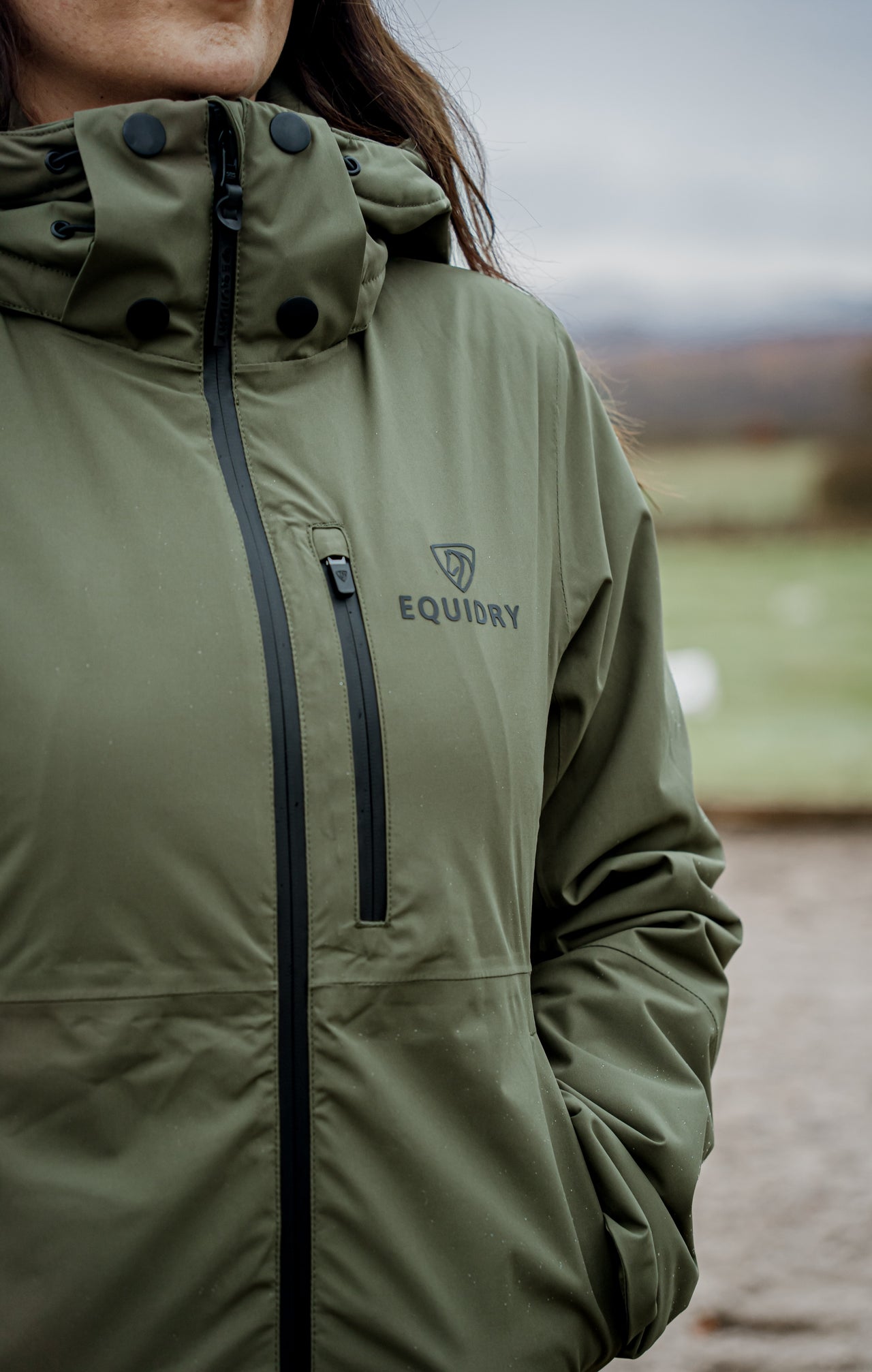 Iris Warm Waterproof Riding Jacket | Women's | Green – EQUIDRY