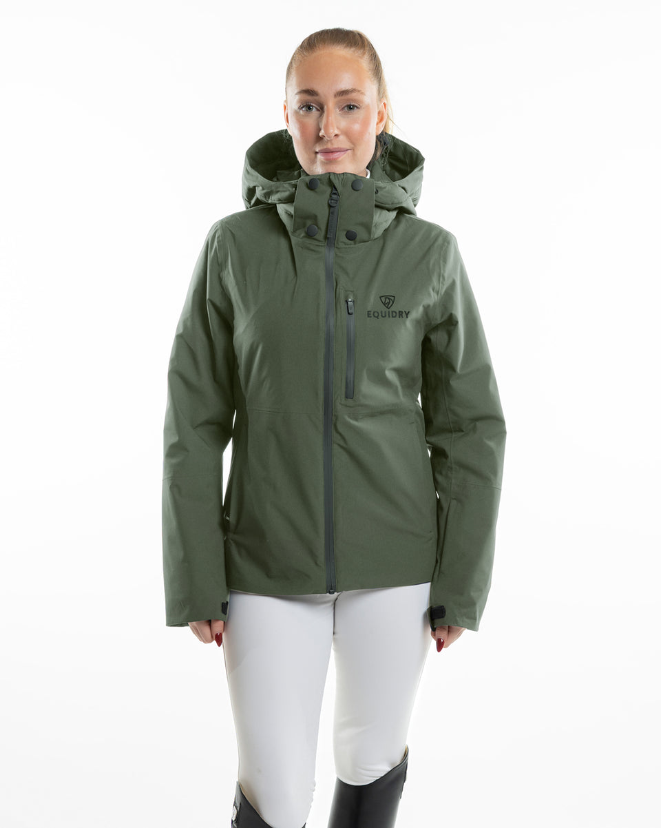 Iris Warm Waterproof Riding Jacket | Women's | Green – EQUIDRY