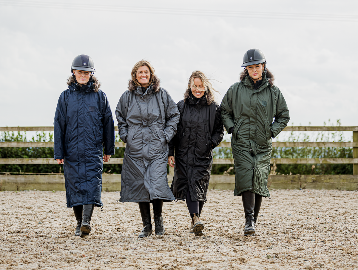 EQUIDRY Waterproof Winter Horse Riding Parka | Women's | Charcoal